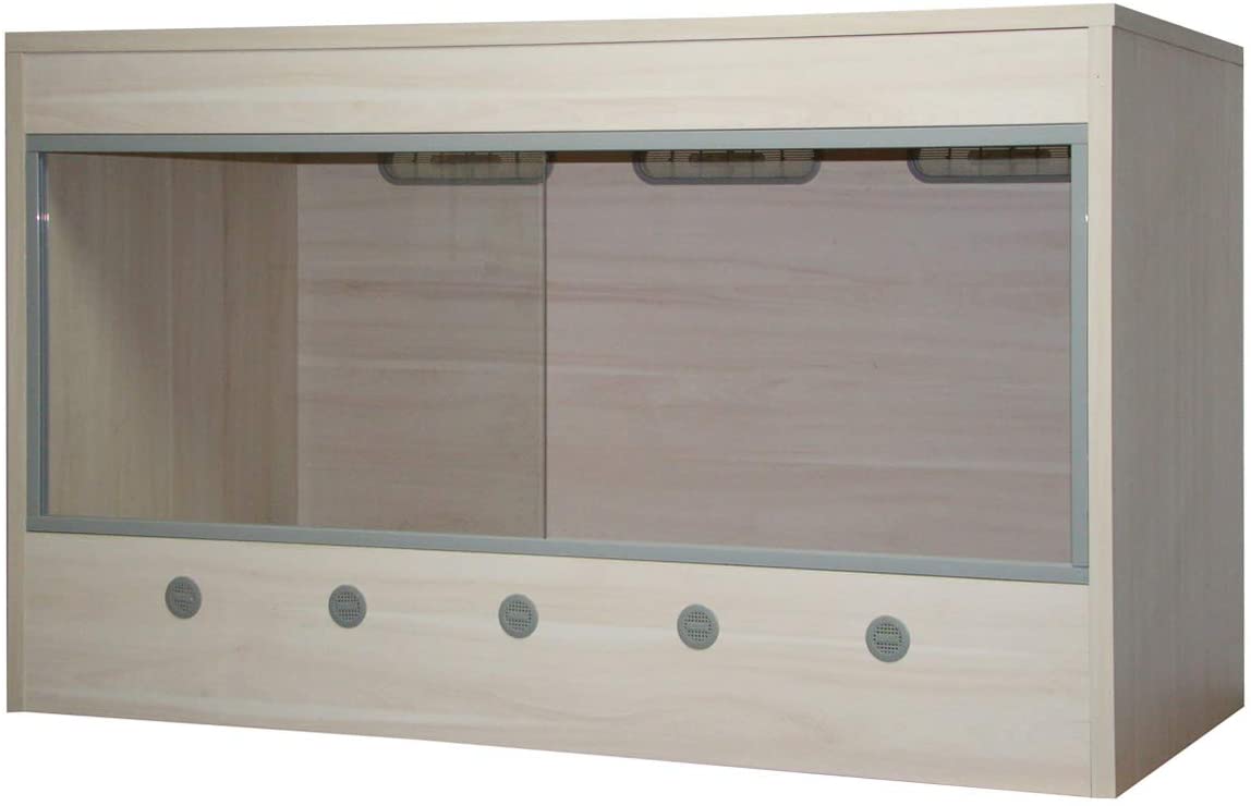 Terrario interior para tortugas de tierra | Madera | Cristal